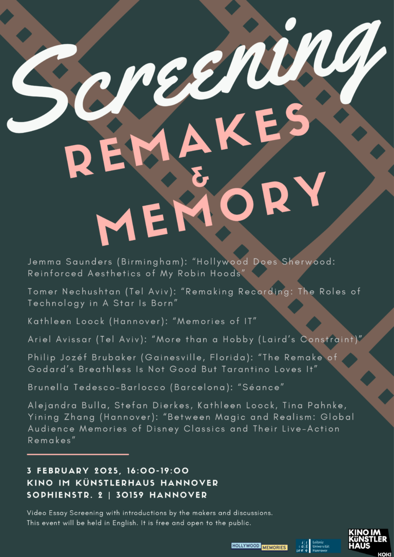 “Remakes and Memory” screening at Koki Hannover – Hollywood Memories